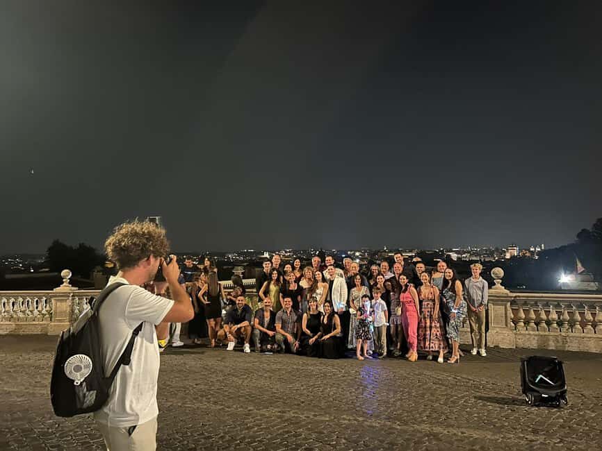 Rome: Private Nighttime Golf Cart Tour with Aperitivo - The Route Breakdown