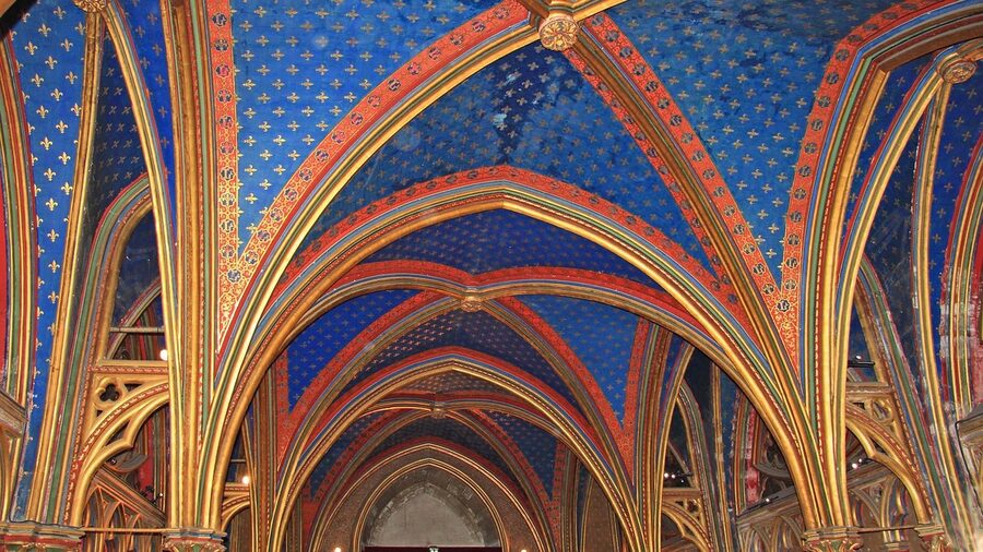 Sainte-Chapelle blue starry ceiling Paris