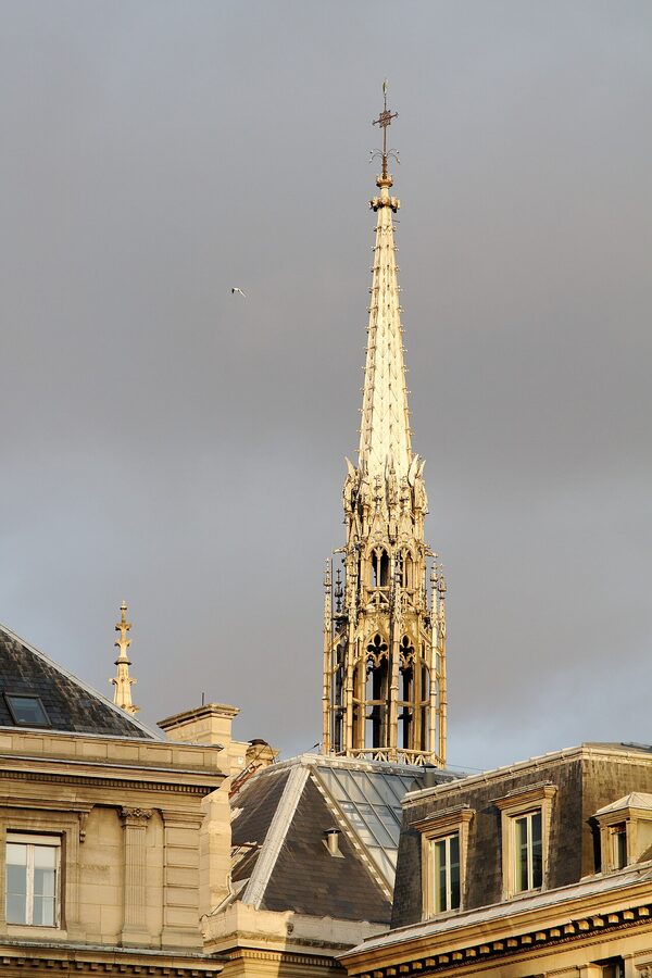 Sainte-Chapelle lower chapel painted vault Paris