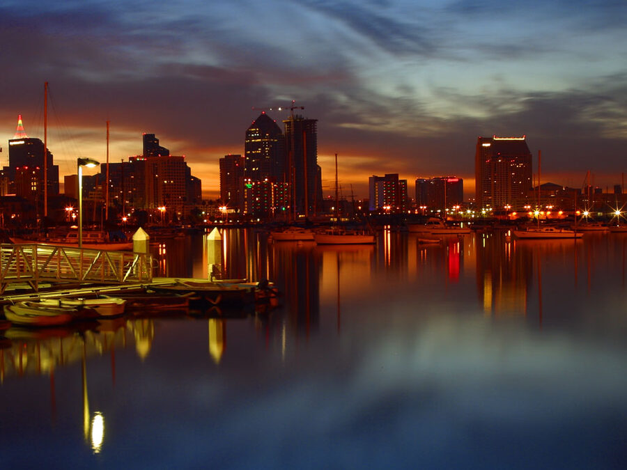 San Diego Bay viewed from Harbor Drive