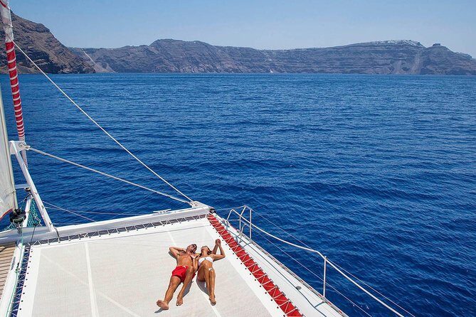 Santorini Cruise on Catamaran with BBQ & Open Bar - Considerations and Who This Tour Is Best For