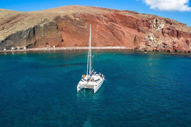 Santorini Half Day Catamaran Private Cruise incl. Meal, Drinks & Free Transport - A Deep Dive into the Itinerary