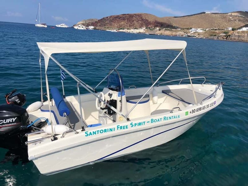 Santorini: License-Free Boat Rental with Ice, Water, & Fruit - What to Expect During Your Day on the Water