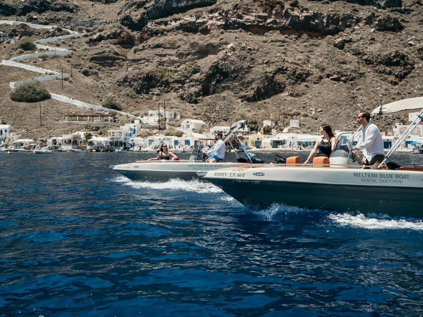 Santorini: License Free, Luxurious Small Boat Rental - How the Day Is Typically Structured