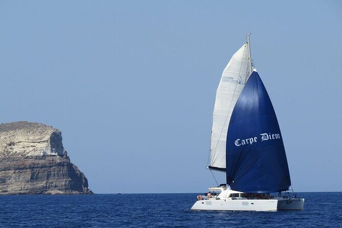 Santorini Oia: Caldera Luxury Day Cruise with BBQ & Drinks - Stop 3: Nea Kameni & Lunch Break