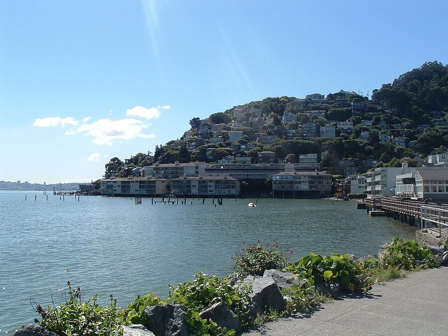 Sausalito town view California