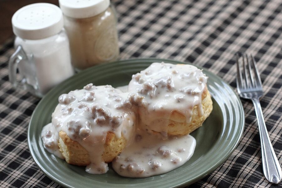 Southern biscuits and gravy tasting stop