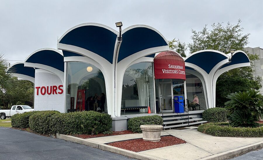 Savannah Visitors Center where trolley tours depart