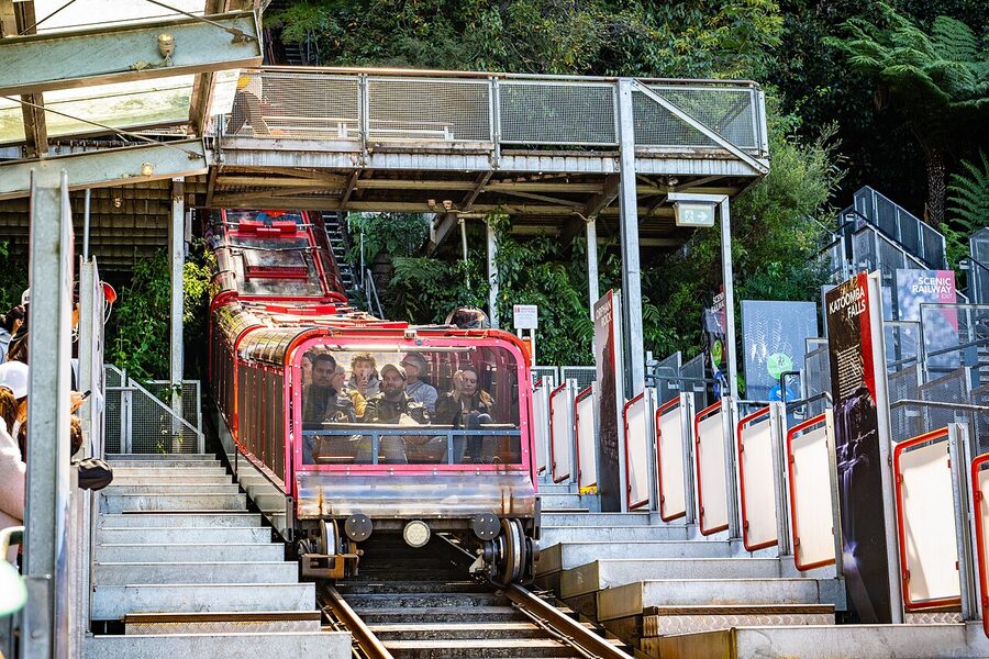 Scenic Railway at Katoomba, the steepest passenger railway in the world