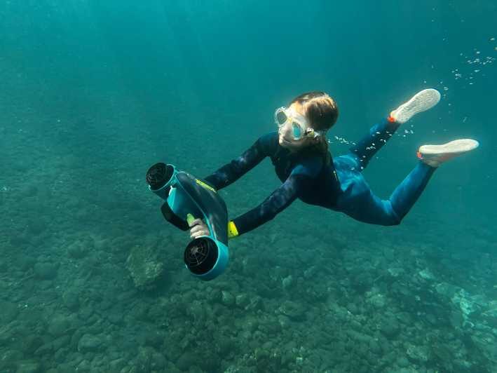 Scooter fun snorcel tour in turtle area - The Itinerary in Detail