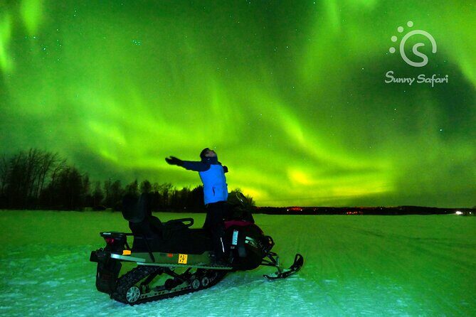 Searching Aurora with Snowmobile - The Northern Lights: Luck and Planning
