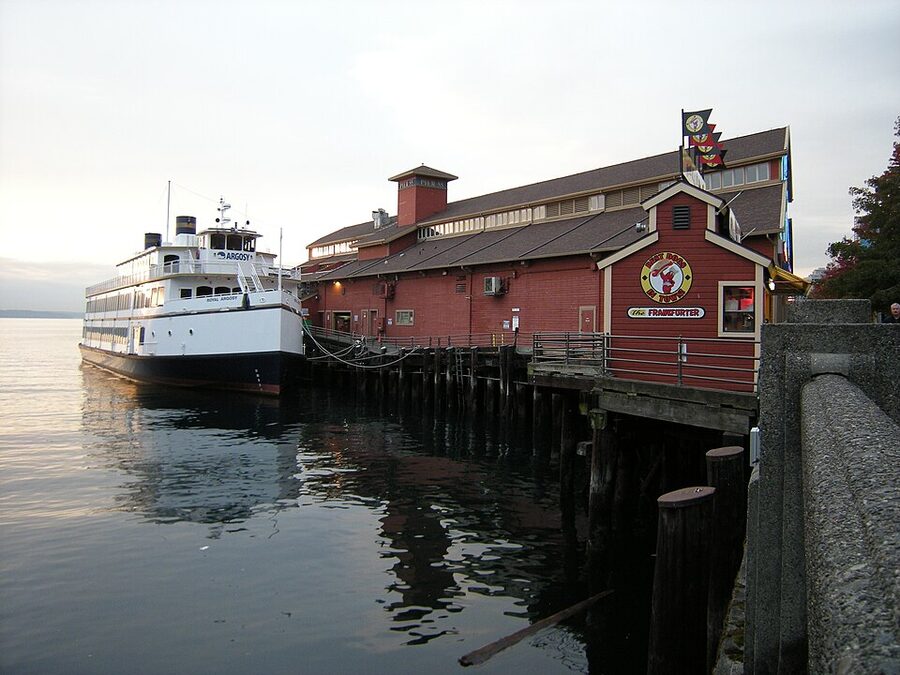 The Royal Argosy berthed at Pier 55, Seattle