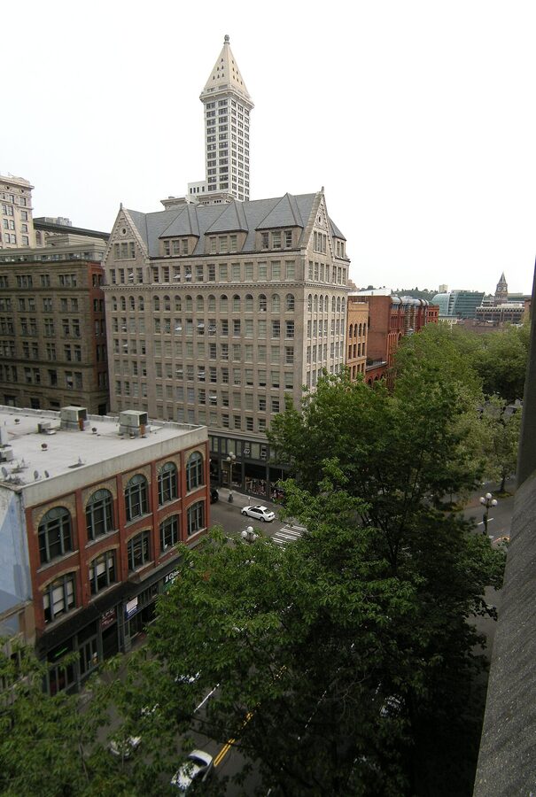 Pioneer Square Historic District panorama Seattle