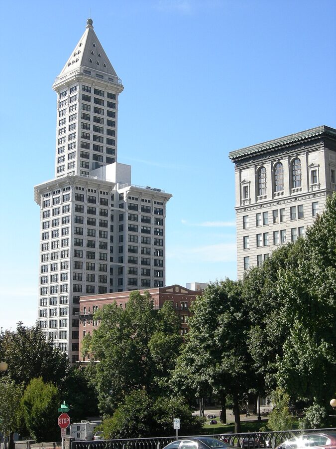 Smith Tower in Pioneer Square Seattle