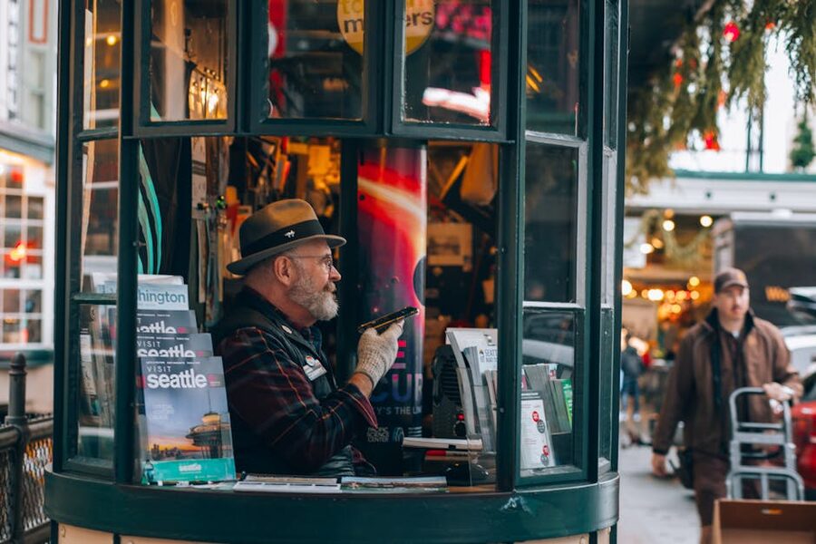 Seattle visitor information booth