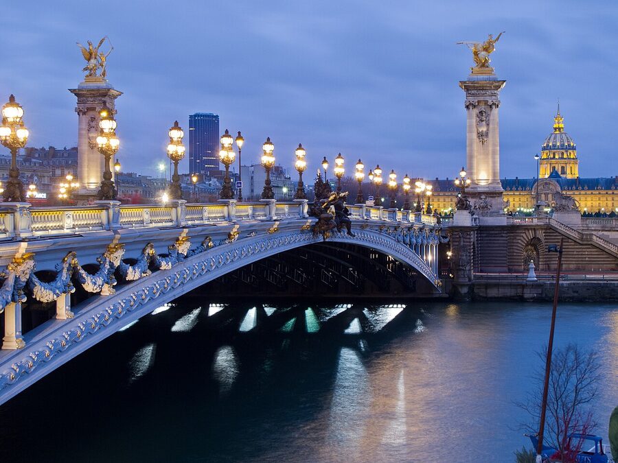 Pont Alexandre III in daylight in Paris