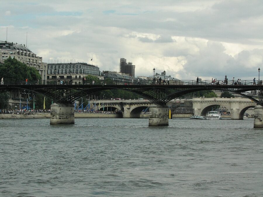 View from a Bateau-Mouche on the Seine in Paris