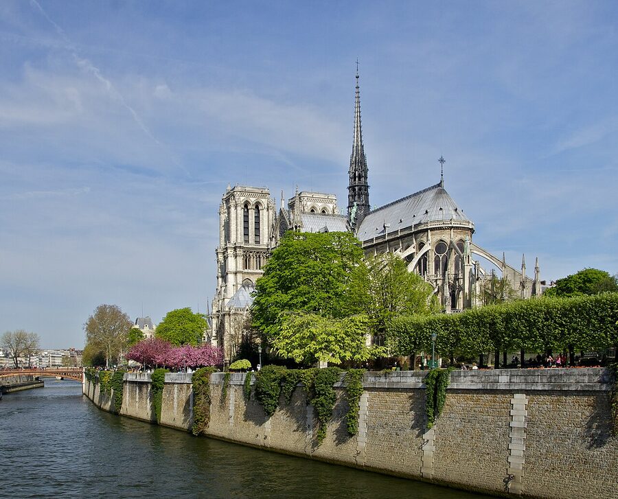 Notre-Dame de Paris from the Seine river