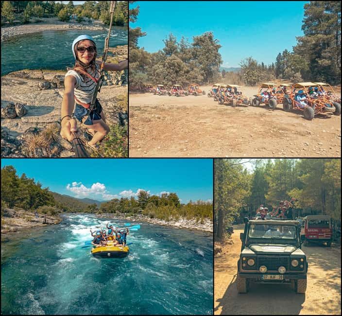 Side: Outdoor Adventure: Rafting, Jeep & Quad w/Lunch - Key Points