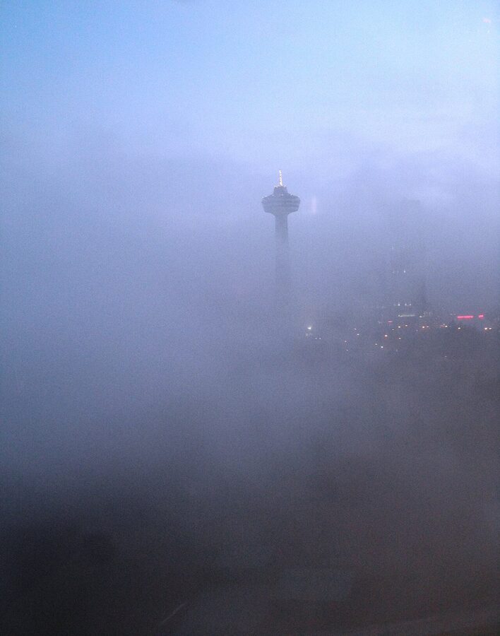 Skylon Tower seen from the Niagara SkyWheel