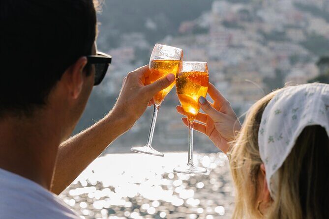 Small Group Tour in Positano by Boat at Sunset with Prosecco - The Detailed Itinerary