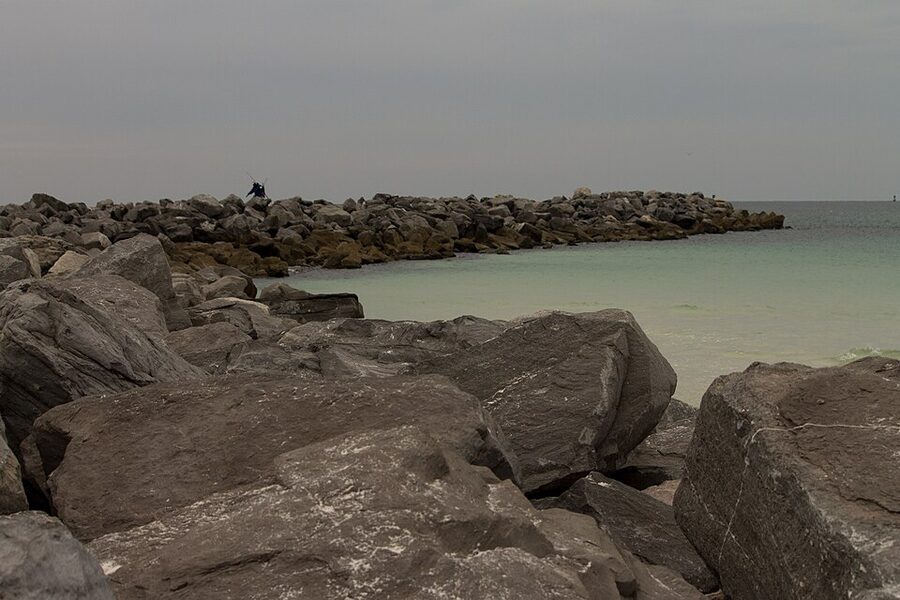 Jetty at St Andrews State Park near Panama City Beach