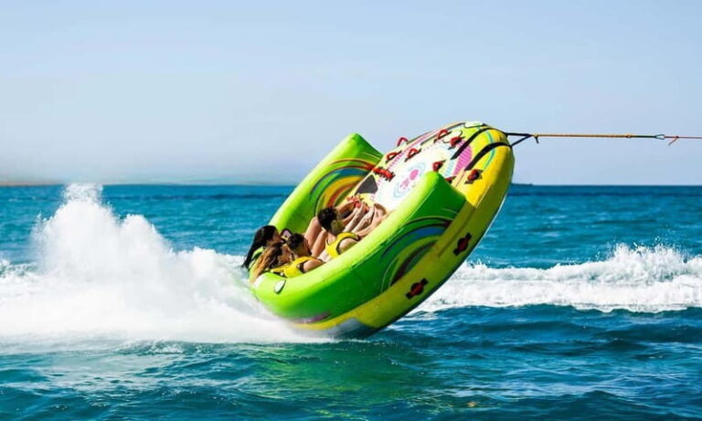 St. Julian's: Inflatable Crazy Sofa Ride - The Experience Itself: From Boarding to Splashing