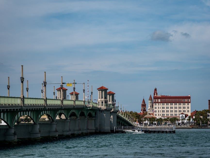 Bridge of Lions St Augustine historic landmark waterfront