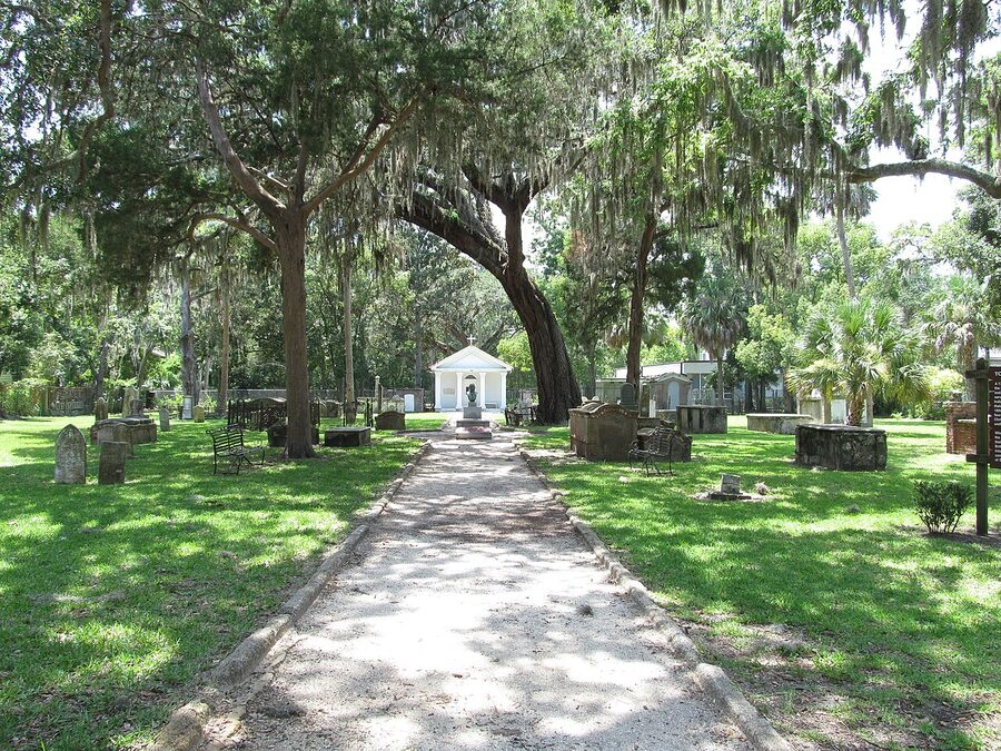 Tolomato Cemetery entryway St Augustine