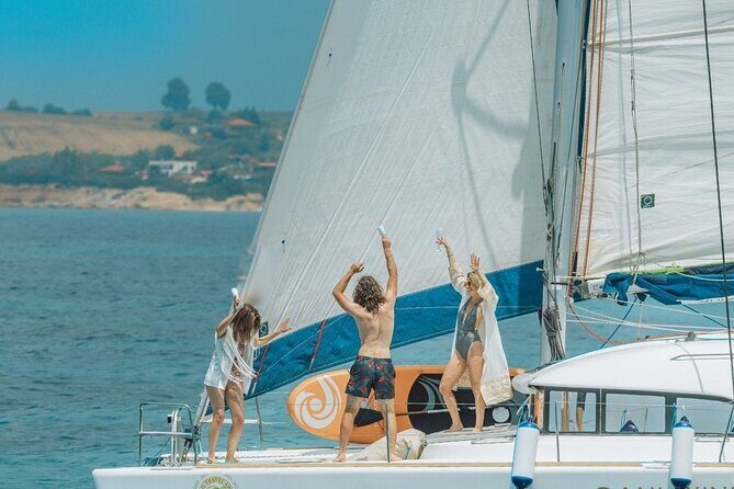 Sunset Cruise in Corfu Old Town on a luxury Catamaran - Detailed Breakdown of the Itinerary