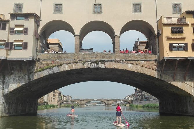 SUP at Ponte Vecchio with a Floating Drink - Florence Paddleboarding - Floating Wine and Sunset Experiences