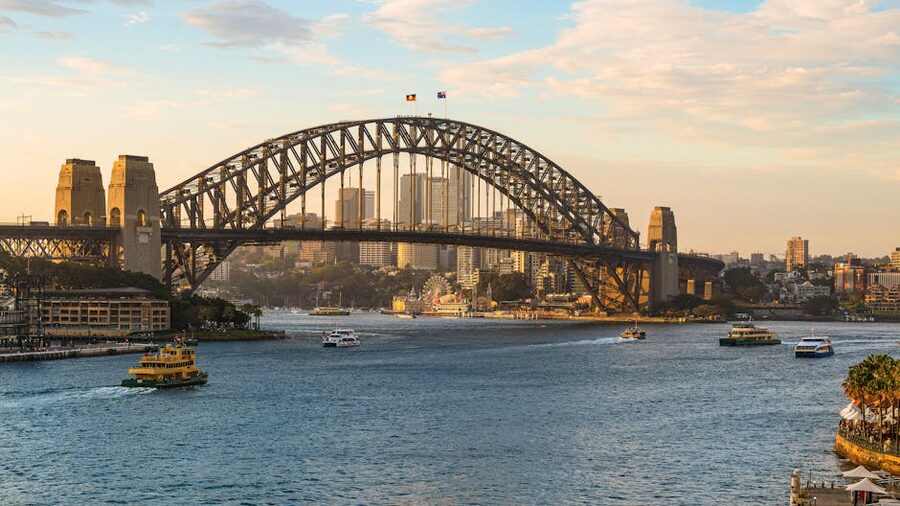 Sydney Harbour Bridge cityscape
