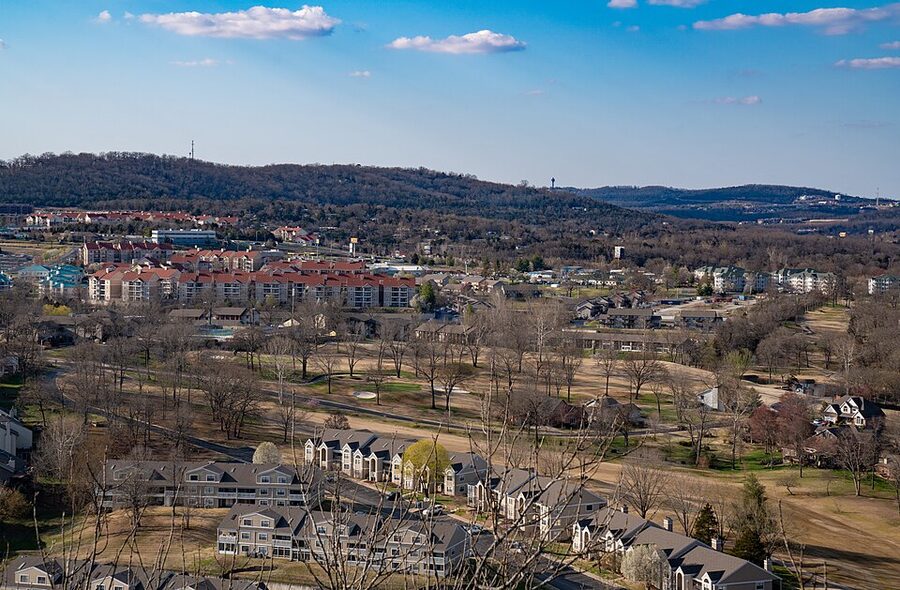 Table Rock Lake near Branson, Missouri in spring