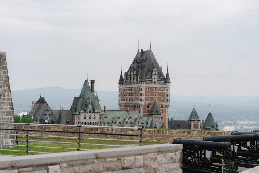 Chateau Frontenac in Old Quebec City summer