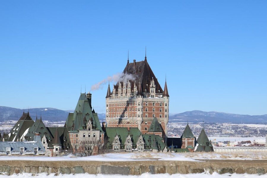Chateau Frontenac Quebec City starting point for Tadoussac day trip