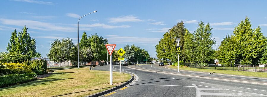 Town centre in Te Anau Southland Region New Zealand