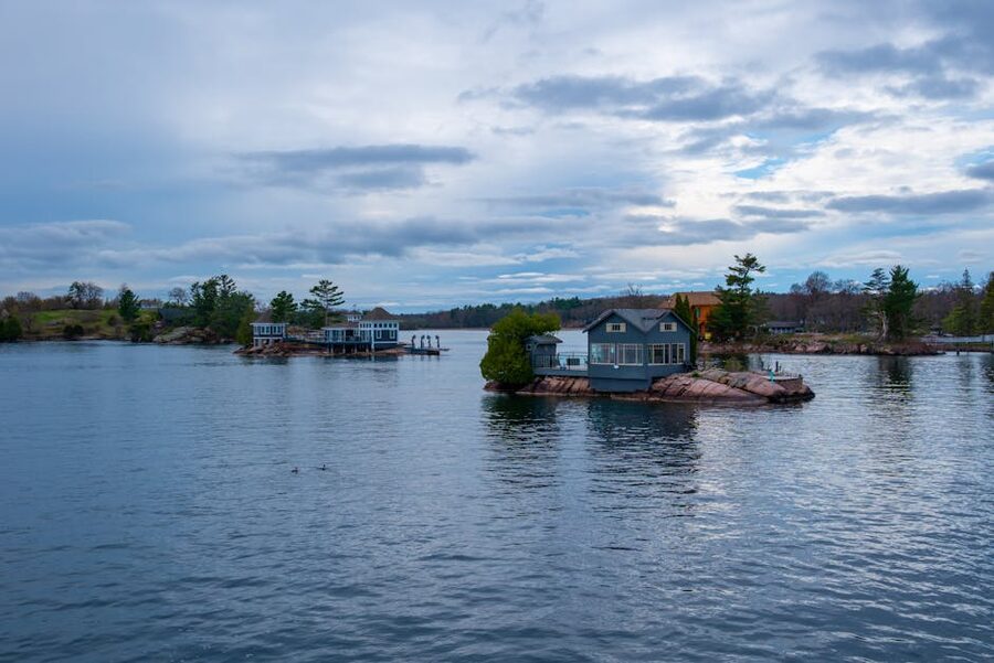 Millionaires Row cottages in the Thousand Islands Ontario
