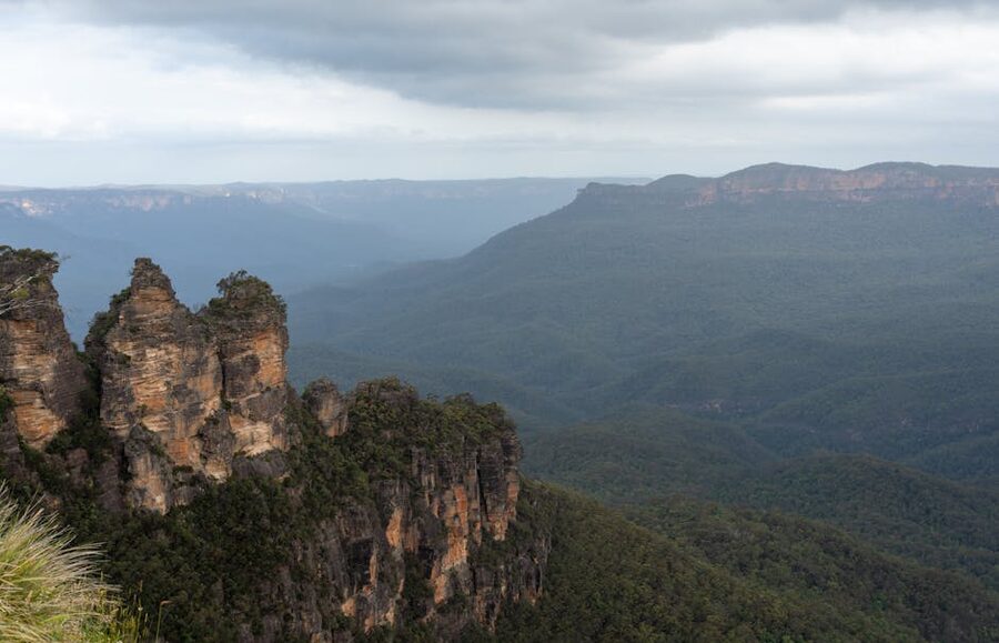 Panoramic Three Sisters view in Blue Mountains