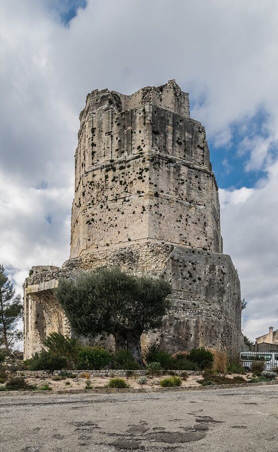 Tour Magne Nimes Roman stone tower top of hill