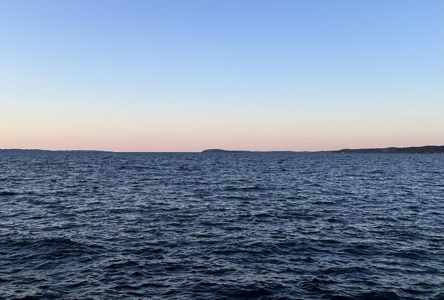 Grand Traverse Bay from Clinch Marina in Traverse City
