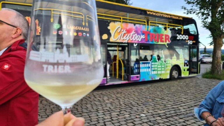 Trier: Wine and Food Tour  Round trip with wine tasting on a double-decker bus - Pricing and Value