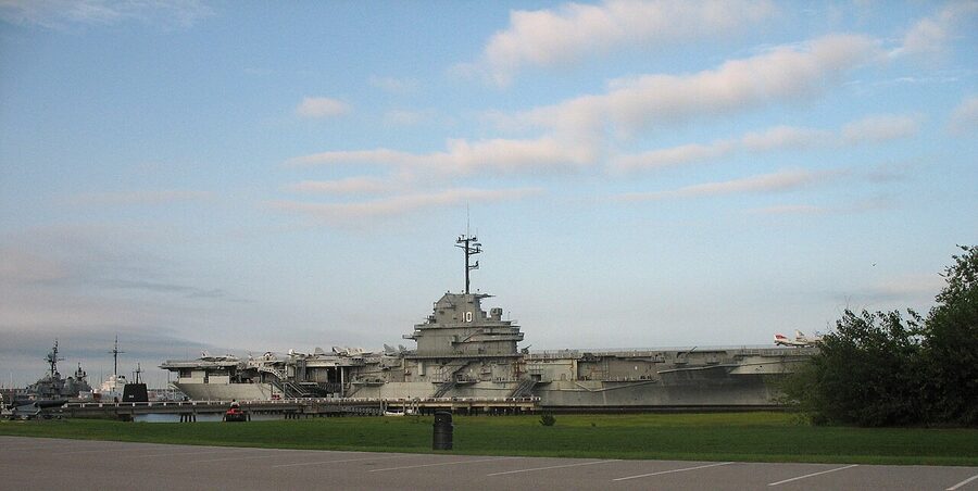 USS Yorktown aircraft carrier docked at Patriots Point Charleston