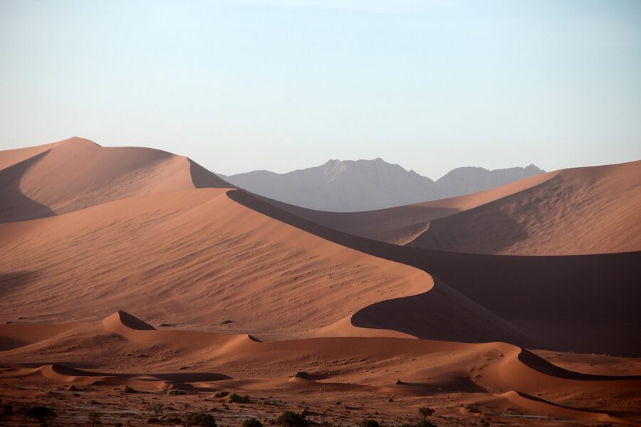 Desert mountains wide landscape