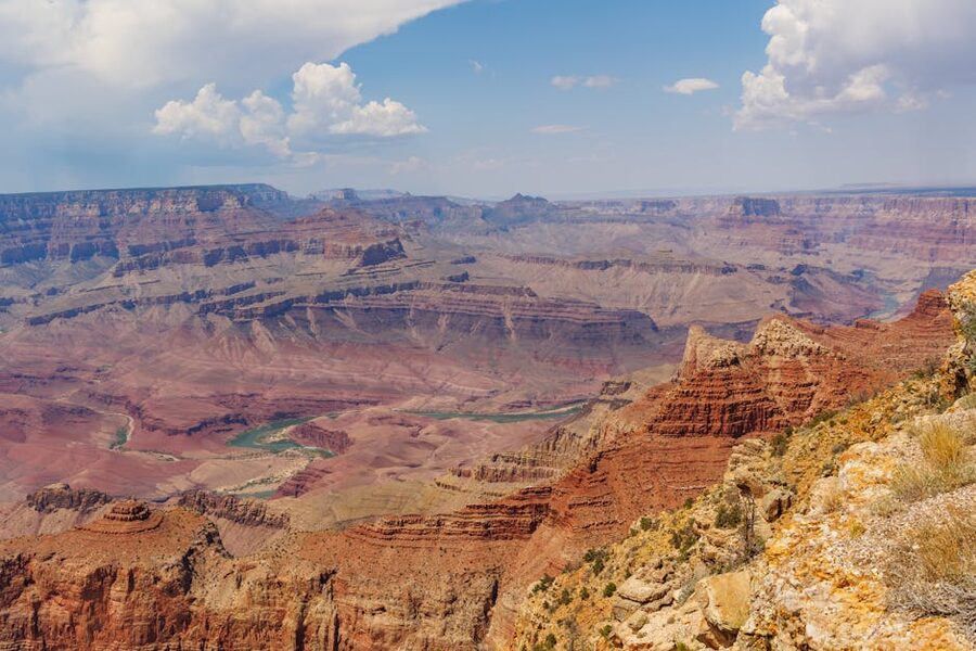 Red rock desert landscape