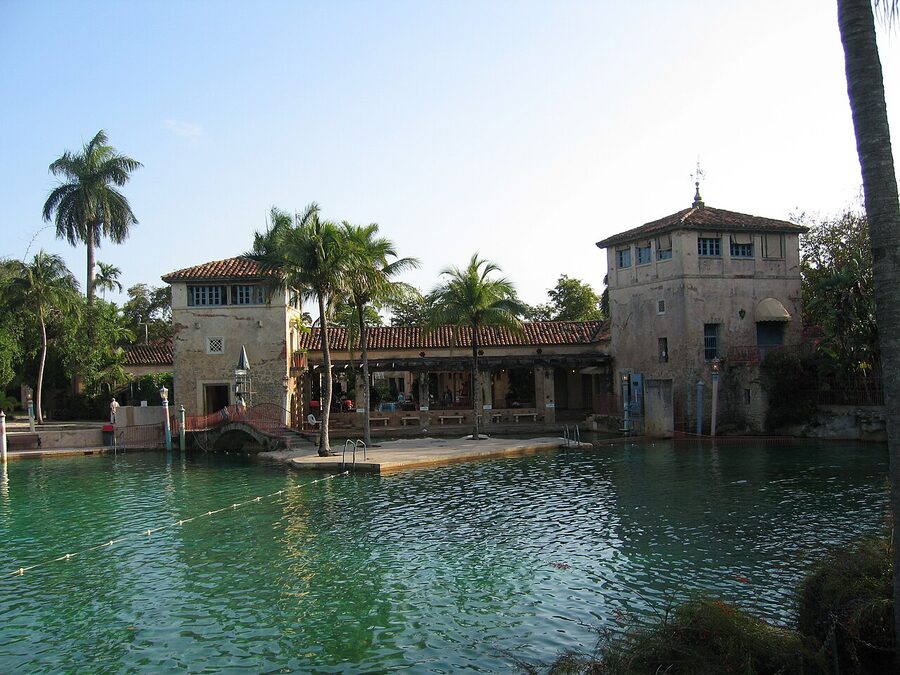 The Venetian Pool historic swimming pool in Coral Gables Miami