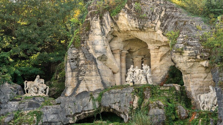 Bath of Apollo sculpture group at Versailles gardens