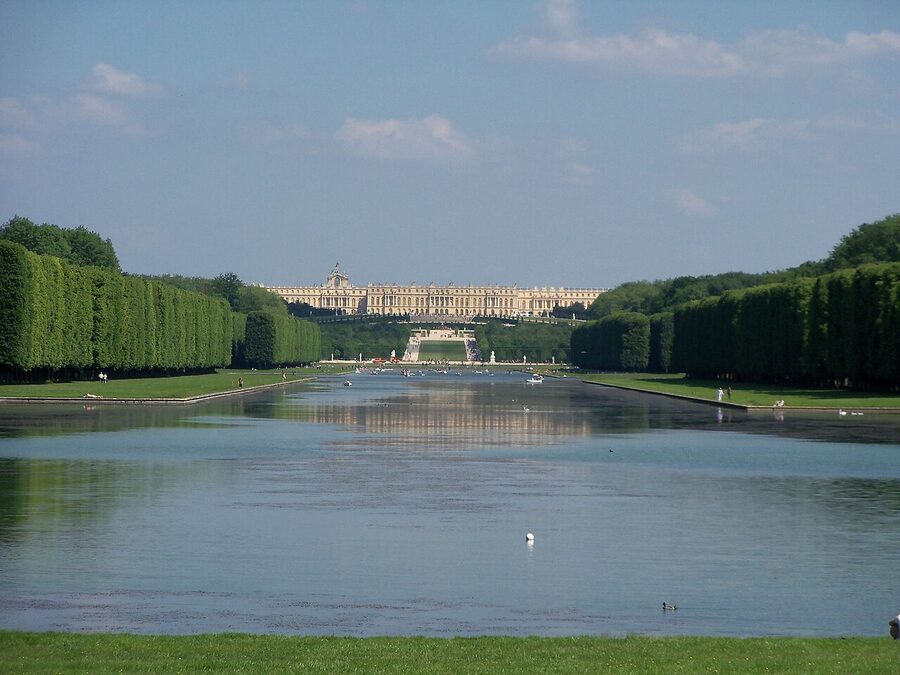 Chateau de Versailles seen from the Grand Canal end