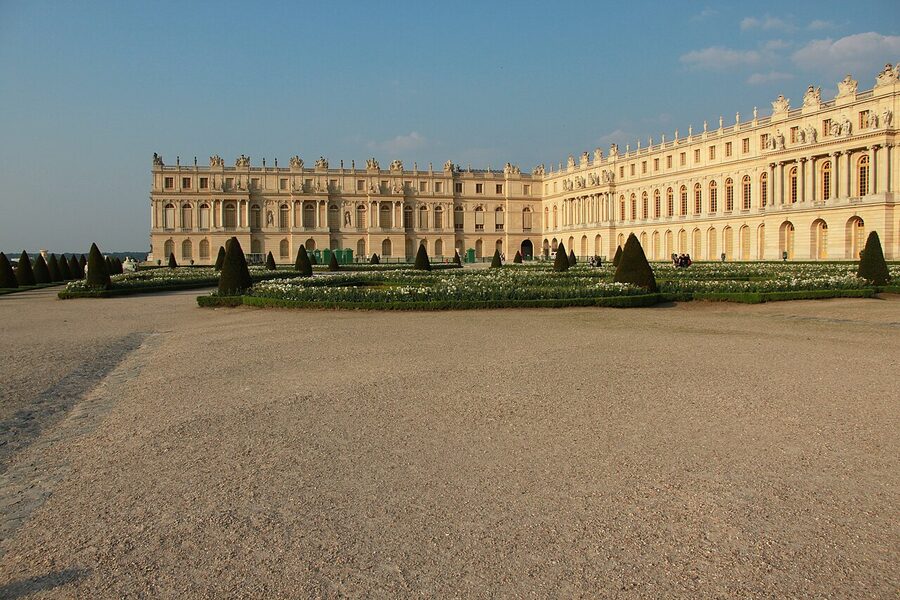 Aerial view of the Palace of Versailles