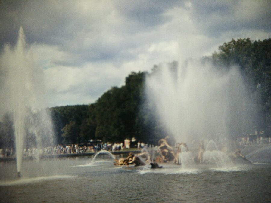 The Apollo Fountain in the gardens of the Palace of Versailles