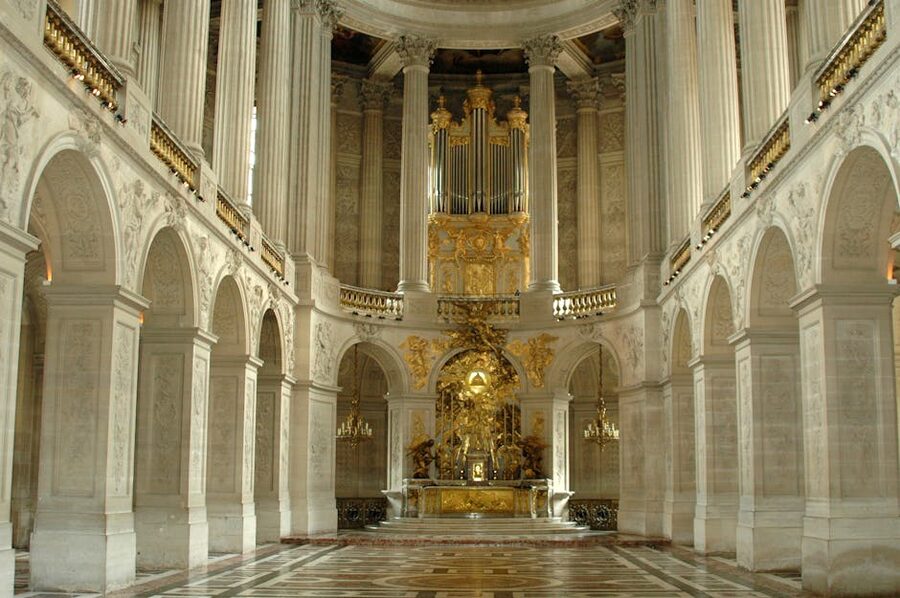 The Royal Chapel inside the Palace of Versailles